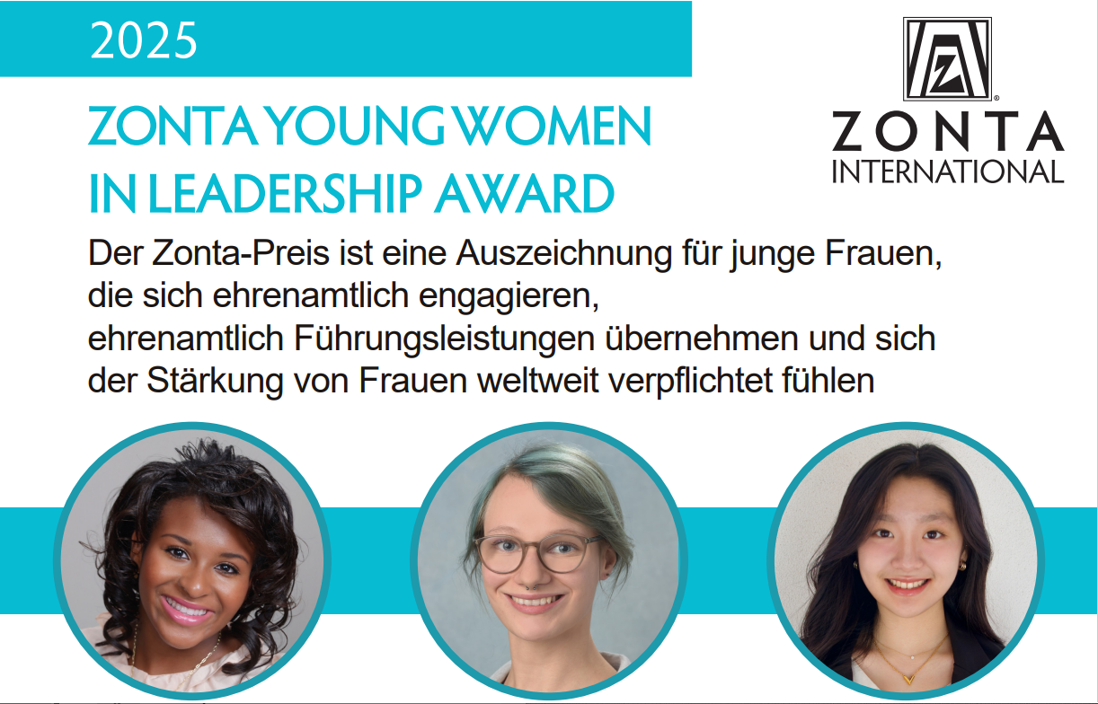 November 2024: Bewerbung für Zonta Young Women in Leadership-Award ...